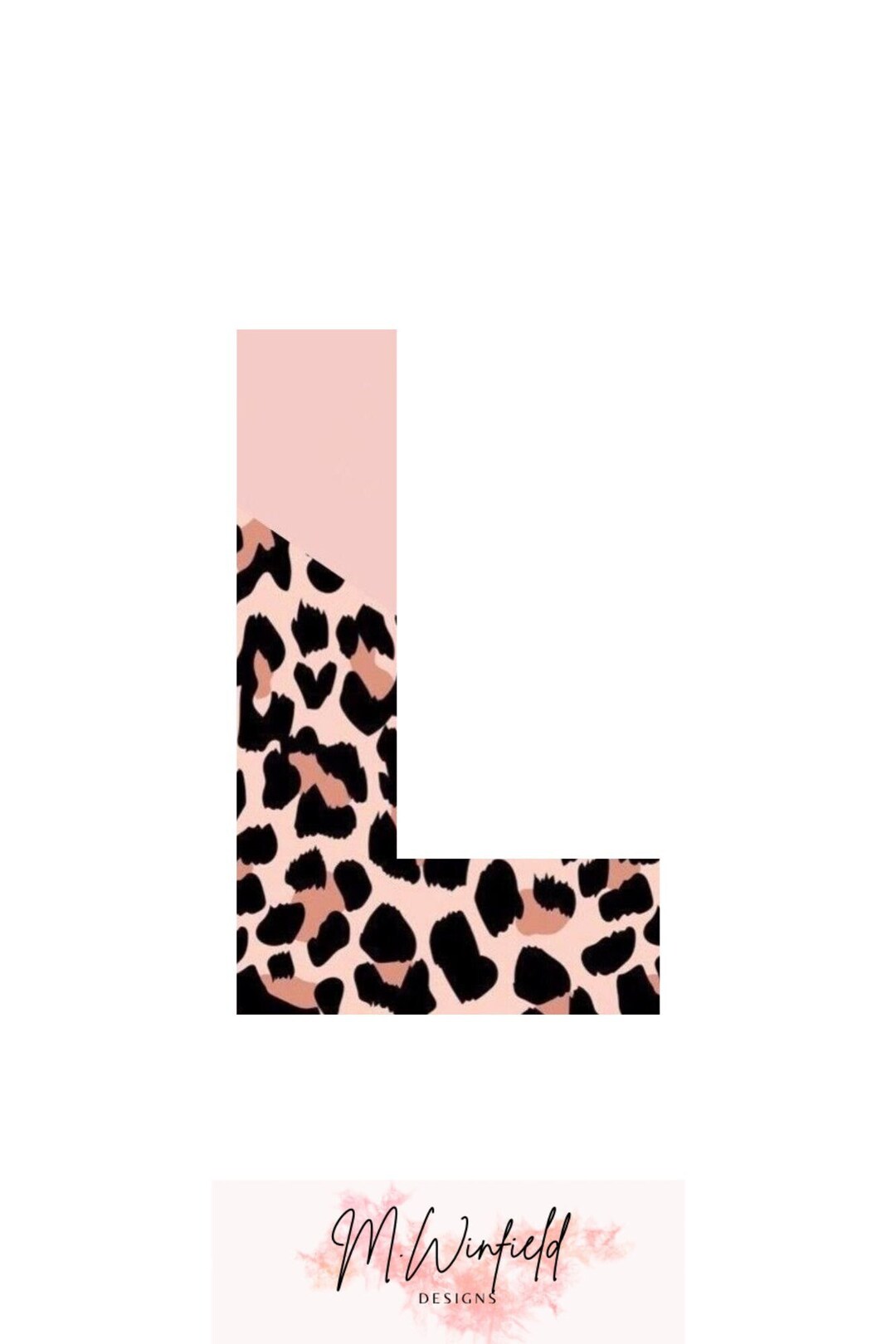 Cheetah and Pink Alphabet Letters, Upper Case L Only, PNG File, Digital Download - Etsy