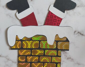 Santa Legs Cake Topper - Etsy