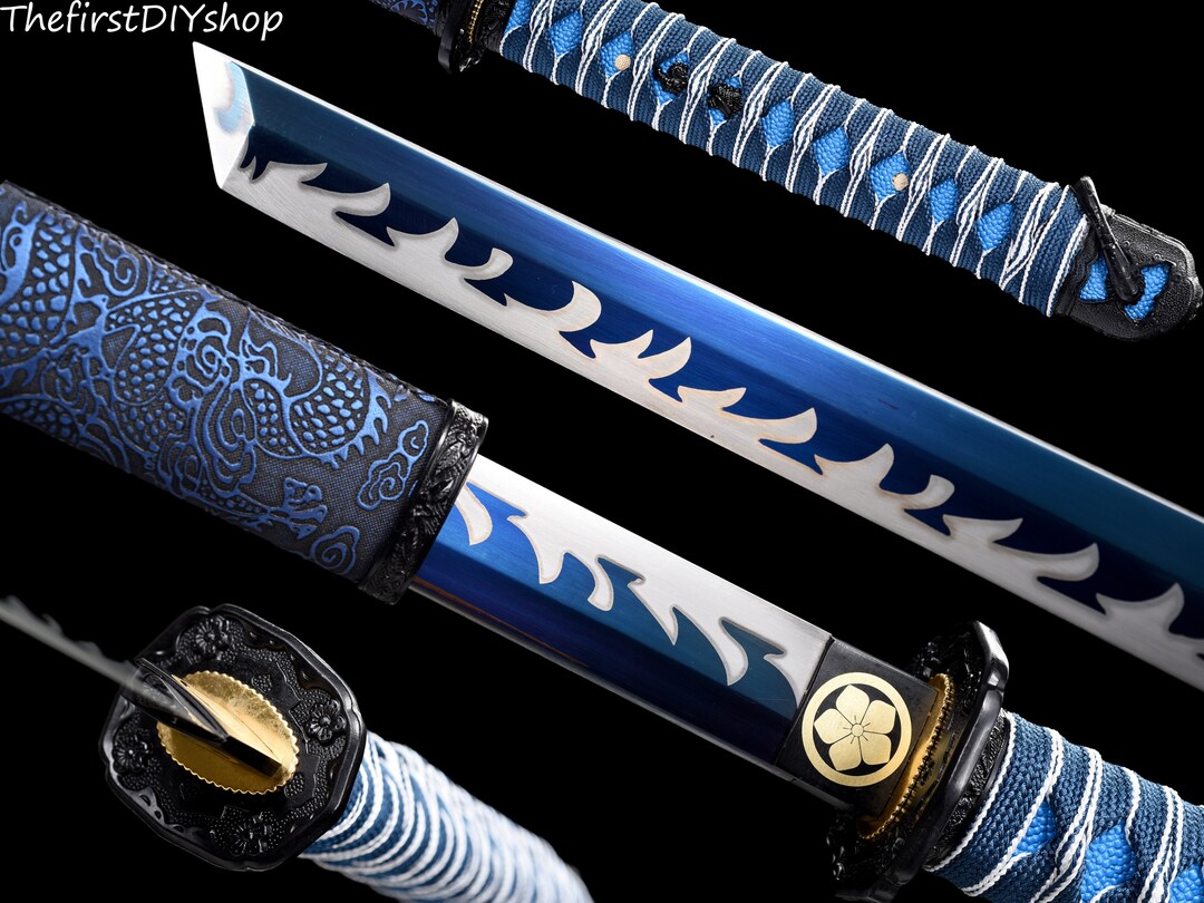 Handmade Katana-full Tang Katana-swords Real-extreme Manganese Steel ...