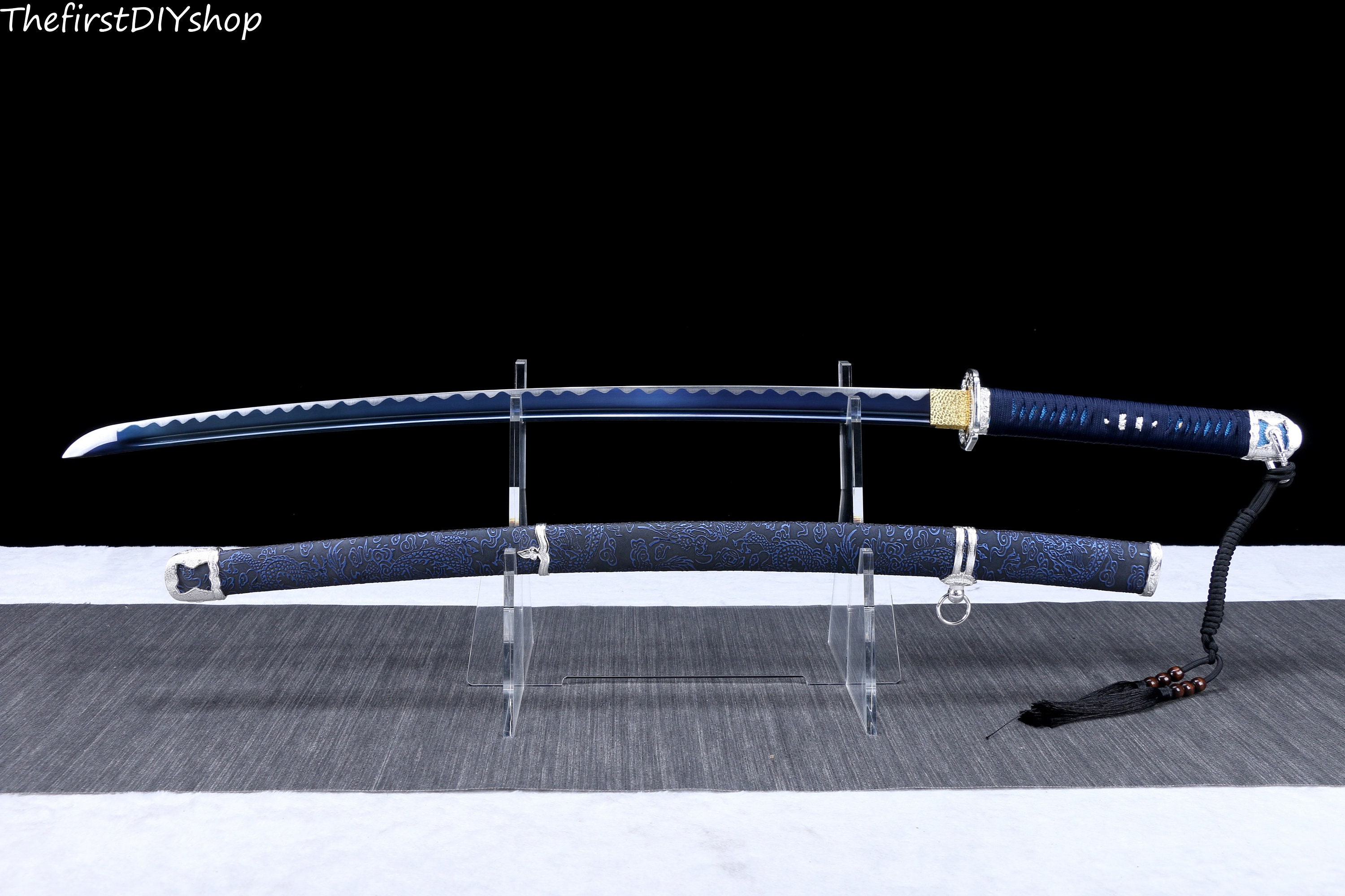 Handmade Katana-extreme Manganese Steel Forging-full Tang Katana ...