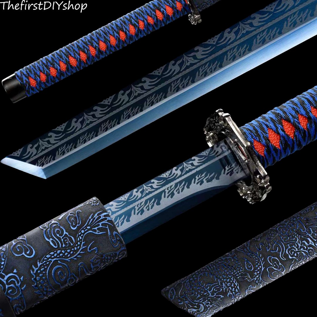 Handmade Sword-full Tang Katana-extreme Manganese Steel Forging ...