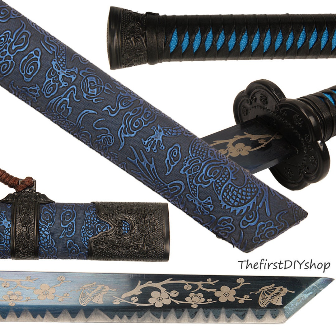 Handmade Sword-best Katana-full Tang blue Blue Swords-very Friendly ...