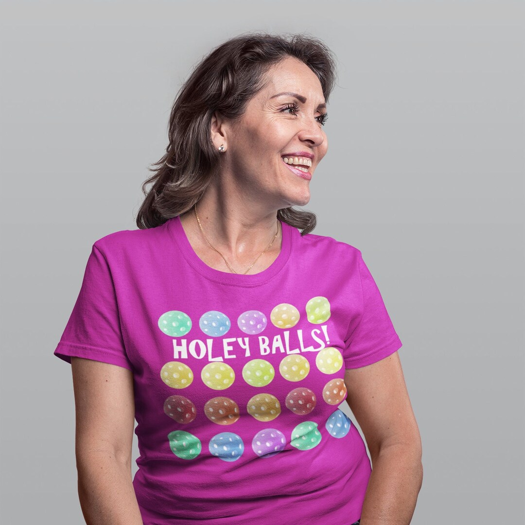 Fun Pickleball Shirt, Holey Balls Pickleball Tee - Etsy