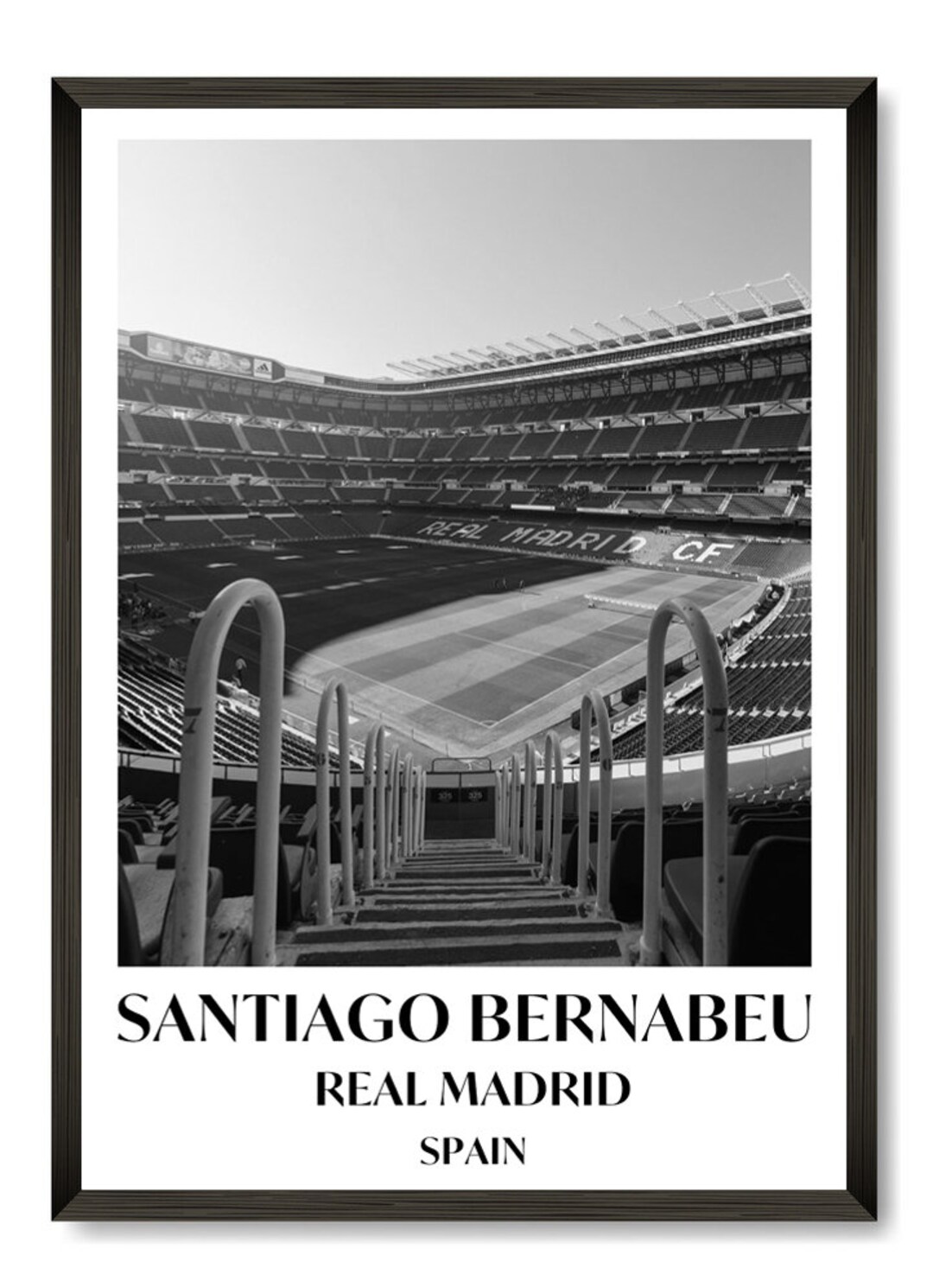 Real Madrid - Football Wall Art Print - Santiago Bernabeu Print ...