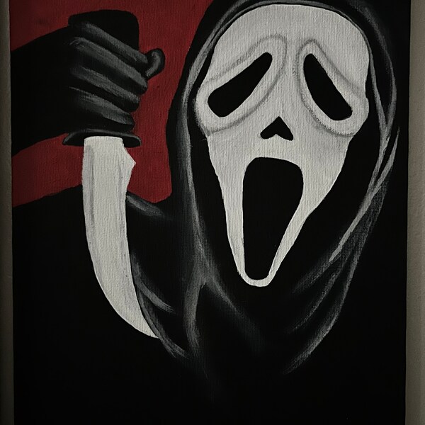Ghostface Canvas Painting - Etsy