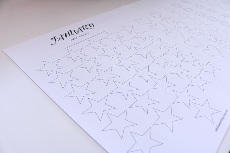 Themed Monthly Habit Tracker: Printable Goal Planner (PDF) - Etsy