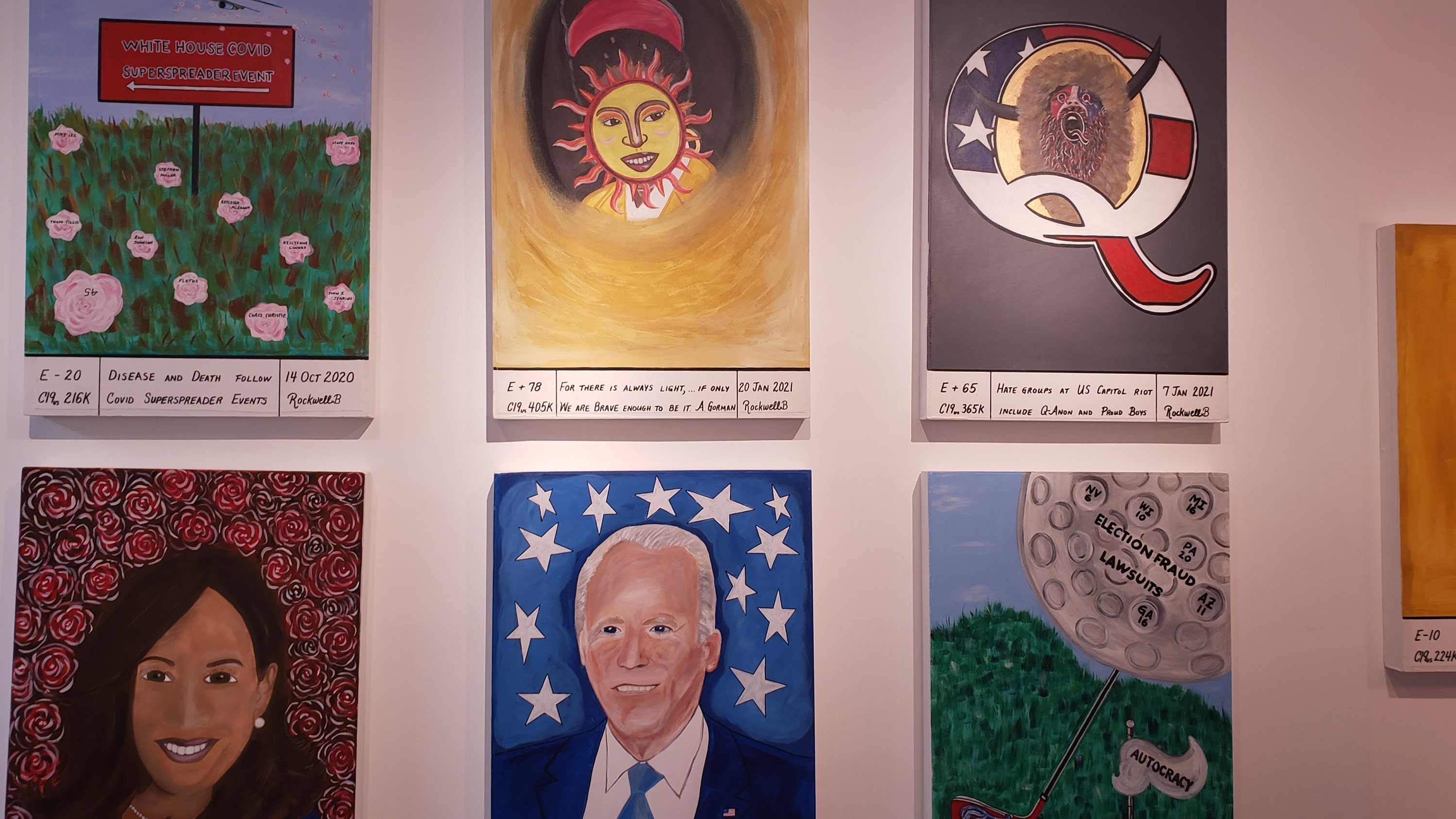 Historic American Collection of 40 Democracy Paintings, Presidents ...