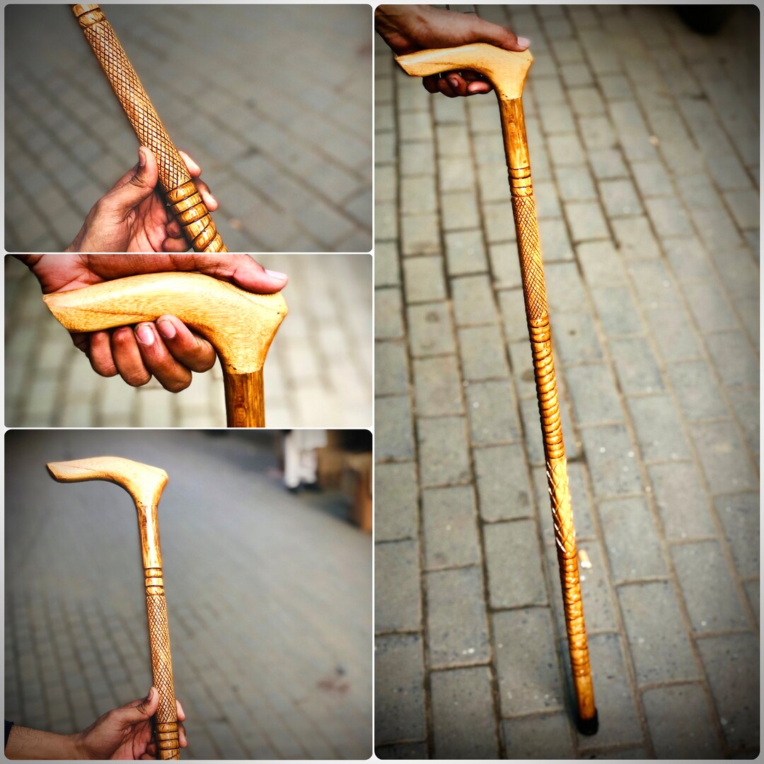 Stylish Wooden Pure Handmade Walking Stick for Men and Women-luxury ...