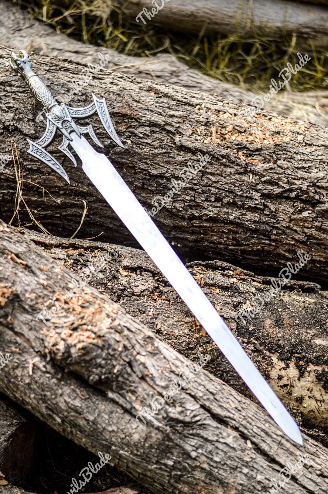 Custom Handmade Stainless Steel Sword Turkish Barbarian Sword With Free ...