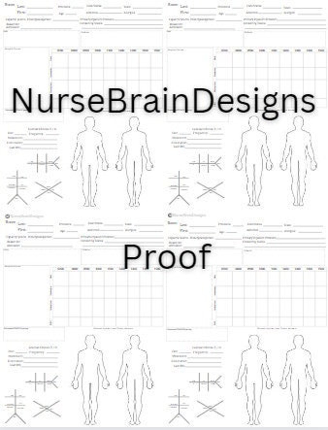 4-patient, Floor Nurse Report Sheet - NOC Shift 8 Hour - Etsy