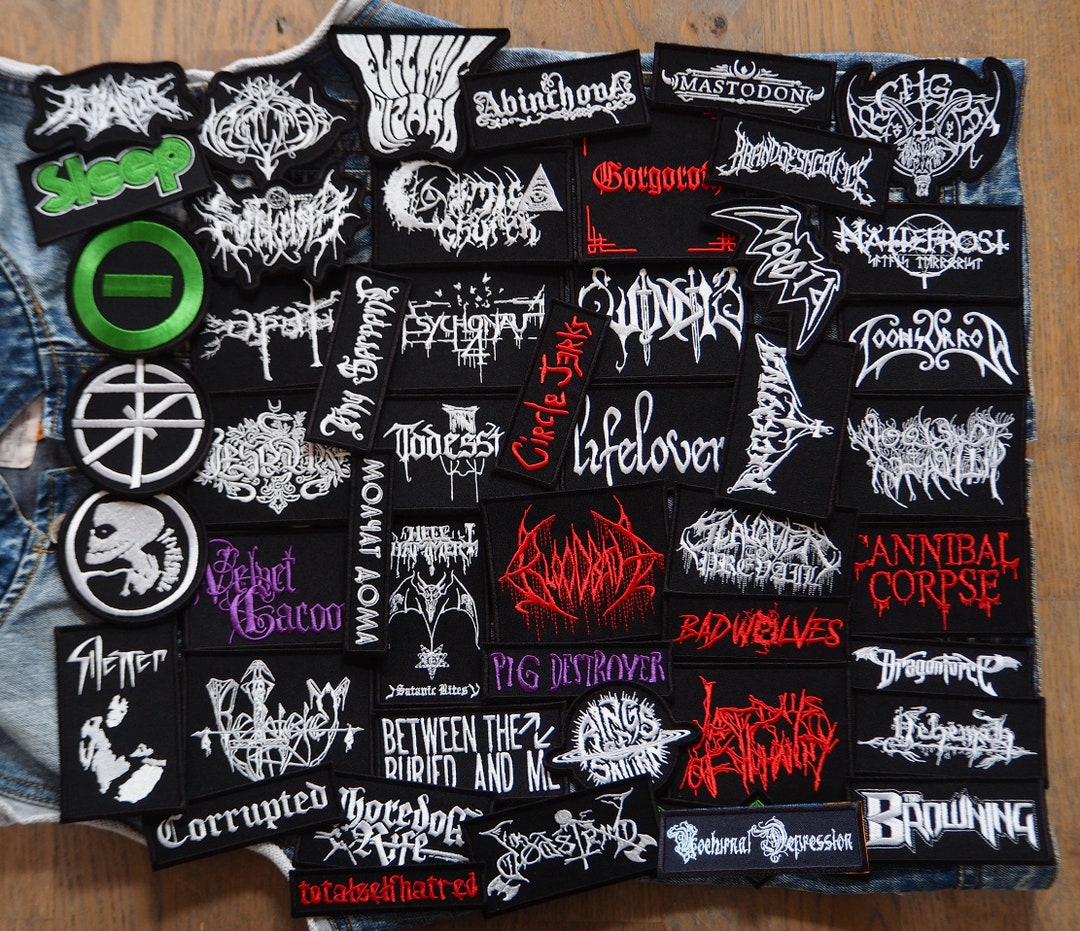 Black/death/doom/thrash/gothic/heavy Metal Patches #17 - Etsy