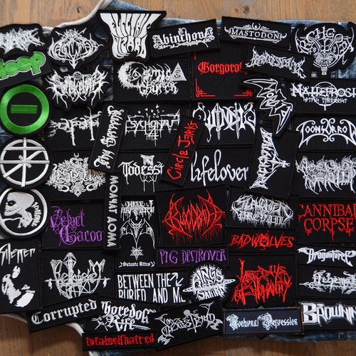 Black/death/power/stoner/doom/heavy Metal Patches 39 - Etsy
