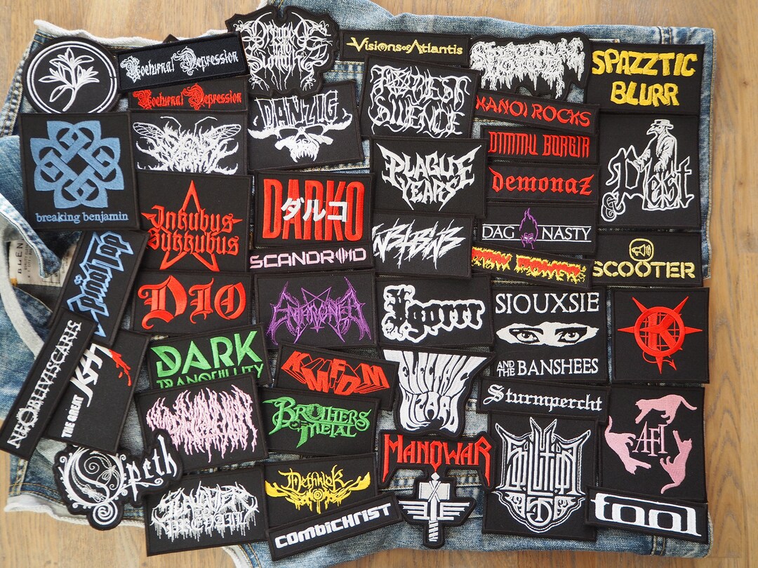 Black/death/power/gothic/doom/heavy Metal Patches #38 - Etsy