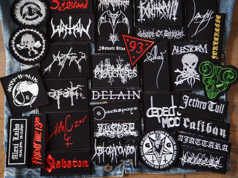 Black/death/doom/horror/heavy Metal Patches #19 - Etsy