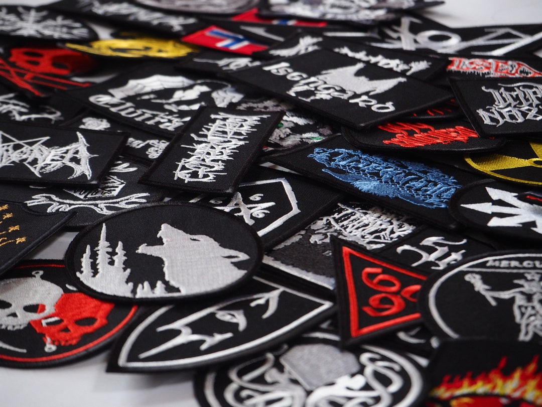 RANDOM Pack Embroidered Patches (black Metal, Death Metal, Gothic ...