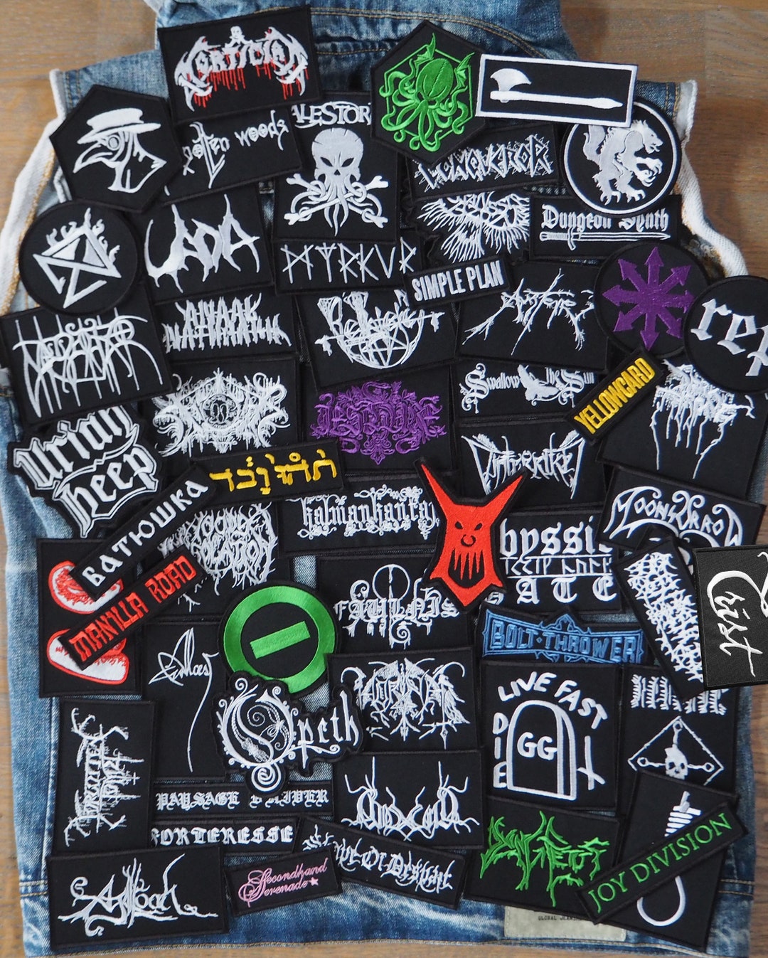 Black/death/doom/heavy Metal Patches 8 - Etsy