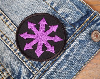 Embroidered Patch star of Chaos With Hook and Loop - Etsy