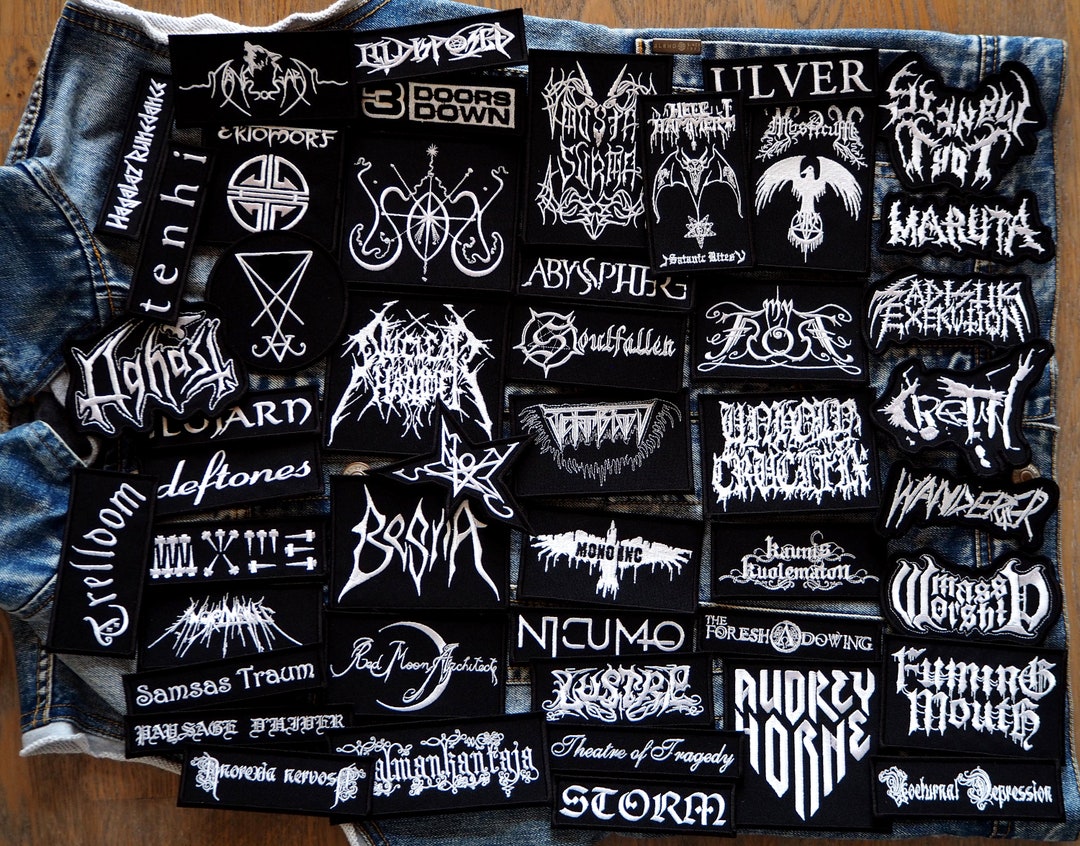 Death/doom/gothic/black/rock/metal Patches #070 - Etsy