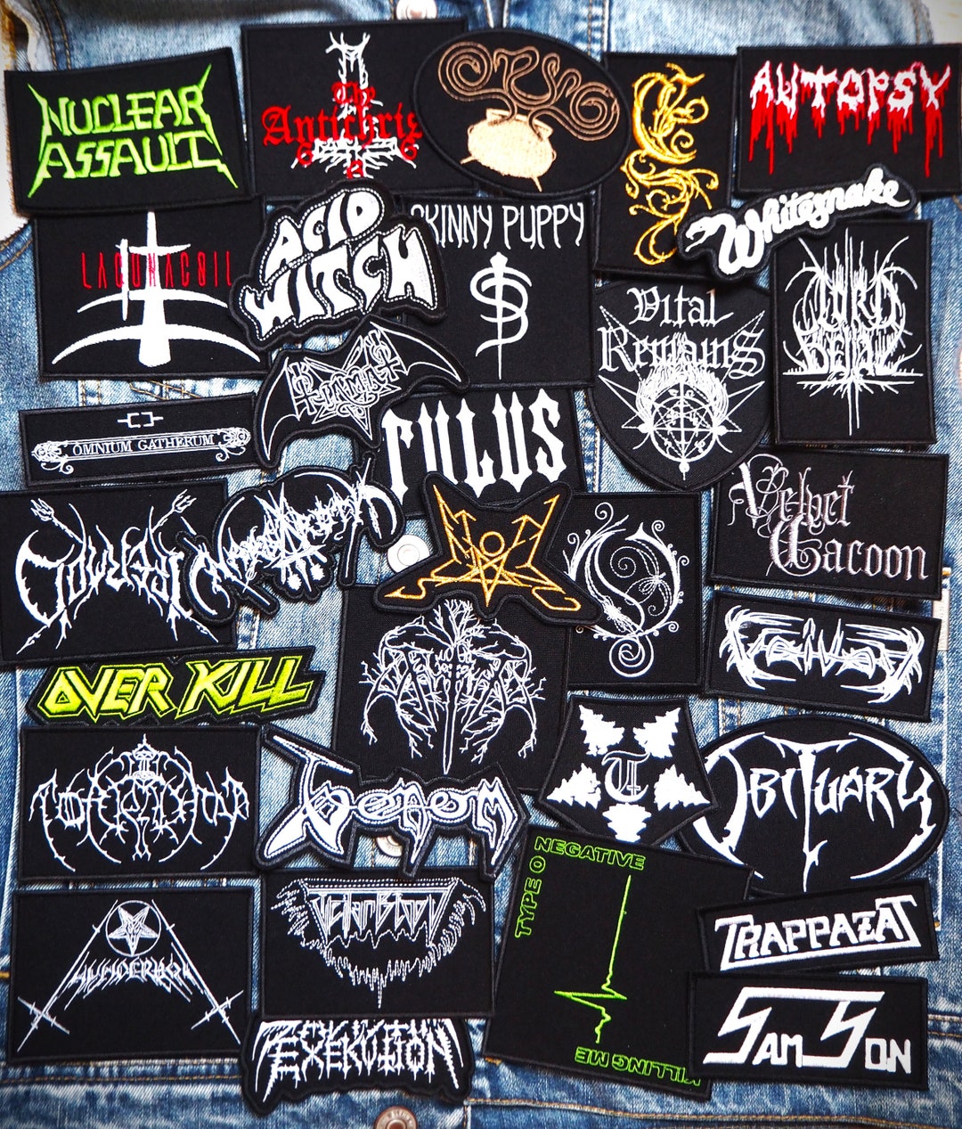 Black/death/doom/heavy Metal Patches #16 - Etsy