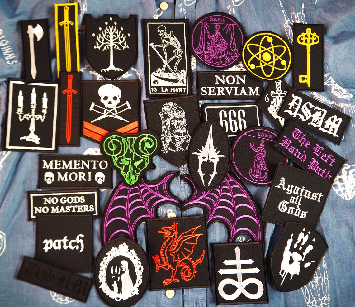 Medieval/lotr/fantasy/occult/gothic Patches #1 - Etsy