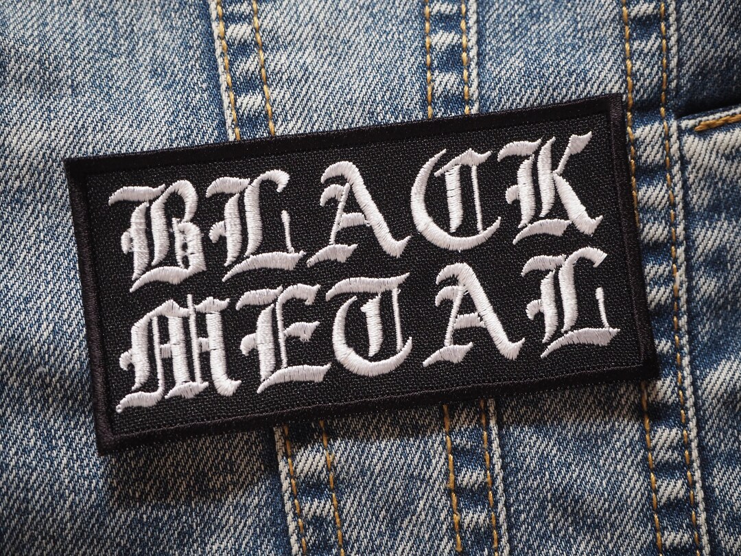 BLACK METAL Embroidered Patch - Etsy