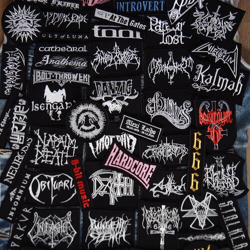 Black/death/doom/heavy Metal Patches 2 - Etsy