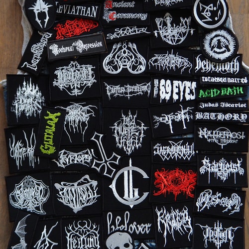 Black/death/doom/heavy Metal Patches 25 - Etsy