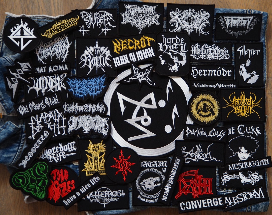 Black/doom/heavy/death/grind/gothic/power Metal Patches #81 - Etsy