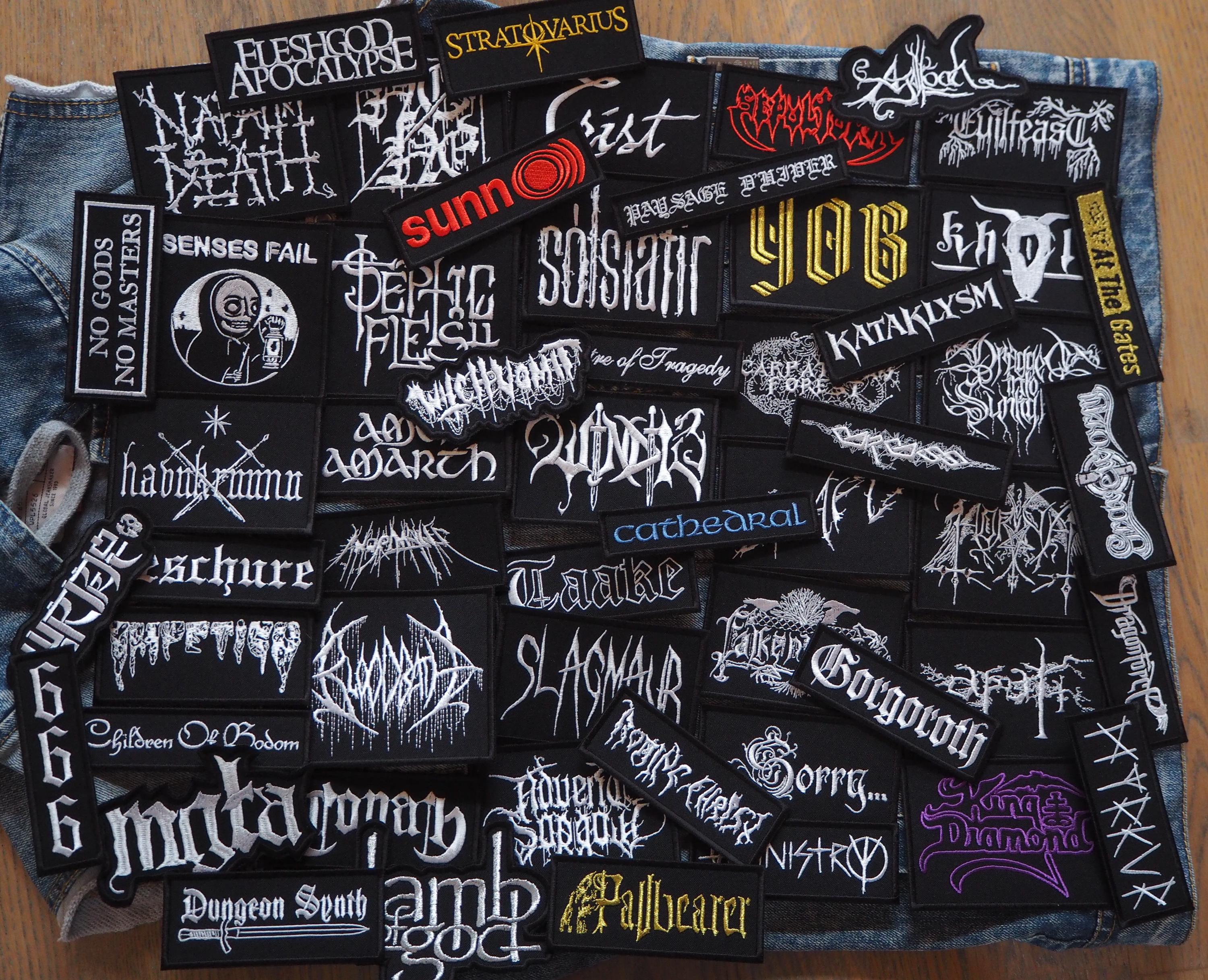 Black/death/power/heavy/stoner/doom Metal Patches #93 - Etsy