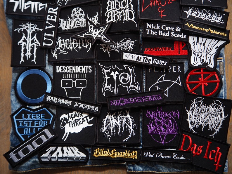 Black/death/doom/heavy Metal Patches 33 - Etsy