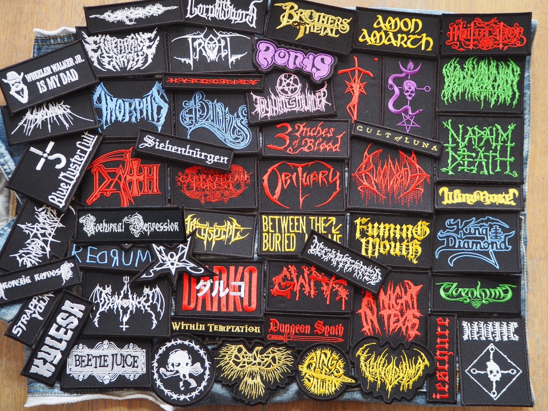 Black/death/power/stoner/doom/heavy Metal Patches #39 - Etsy