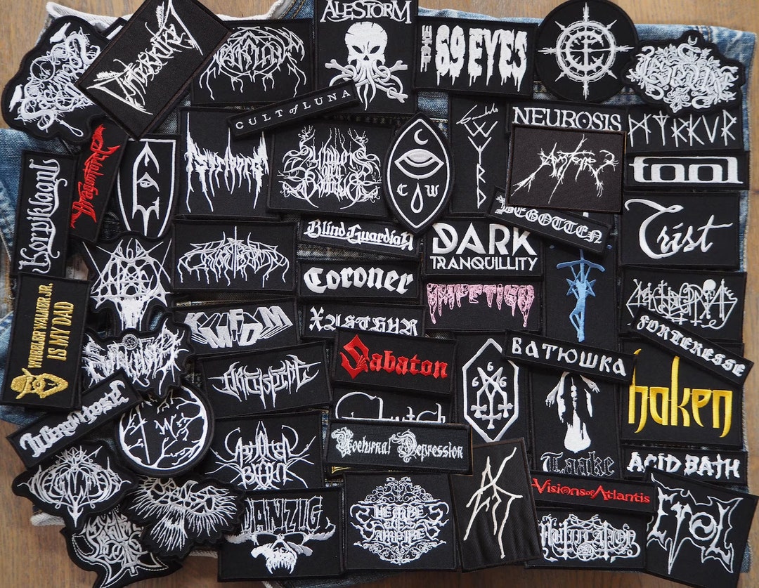 Black/death/doom/heavy/power Metal Patches #61 - Etsy