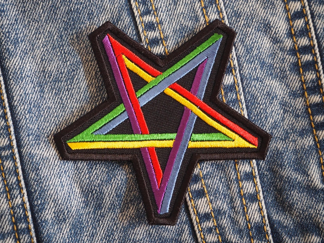 Witch Pentagram Embroidered Patch - Etsy