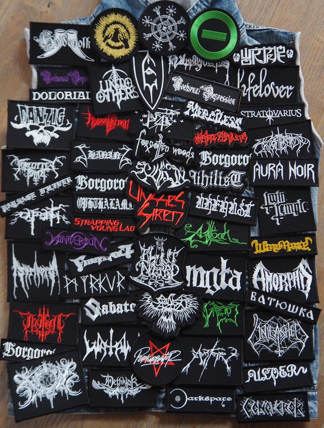 Black/death/doom/heavy Metal Patches #25 - Etsy