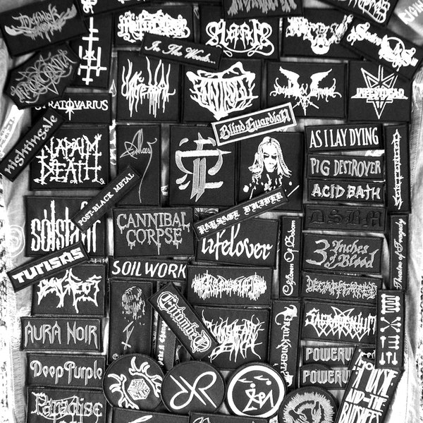 Metal Band Patches - Etsy