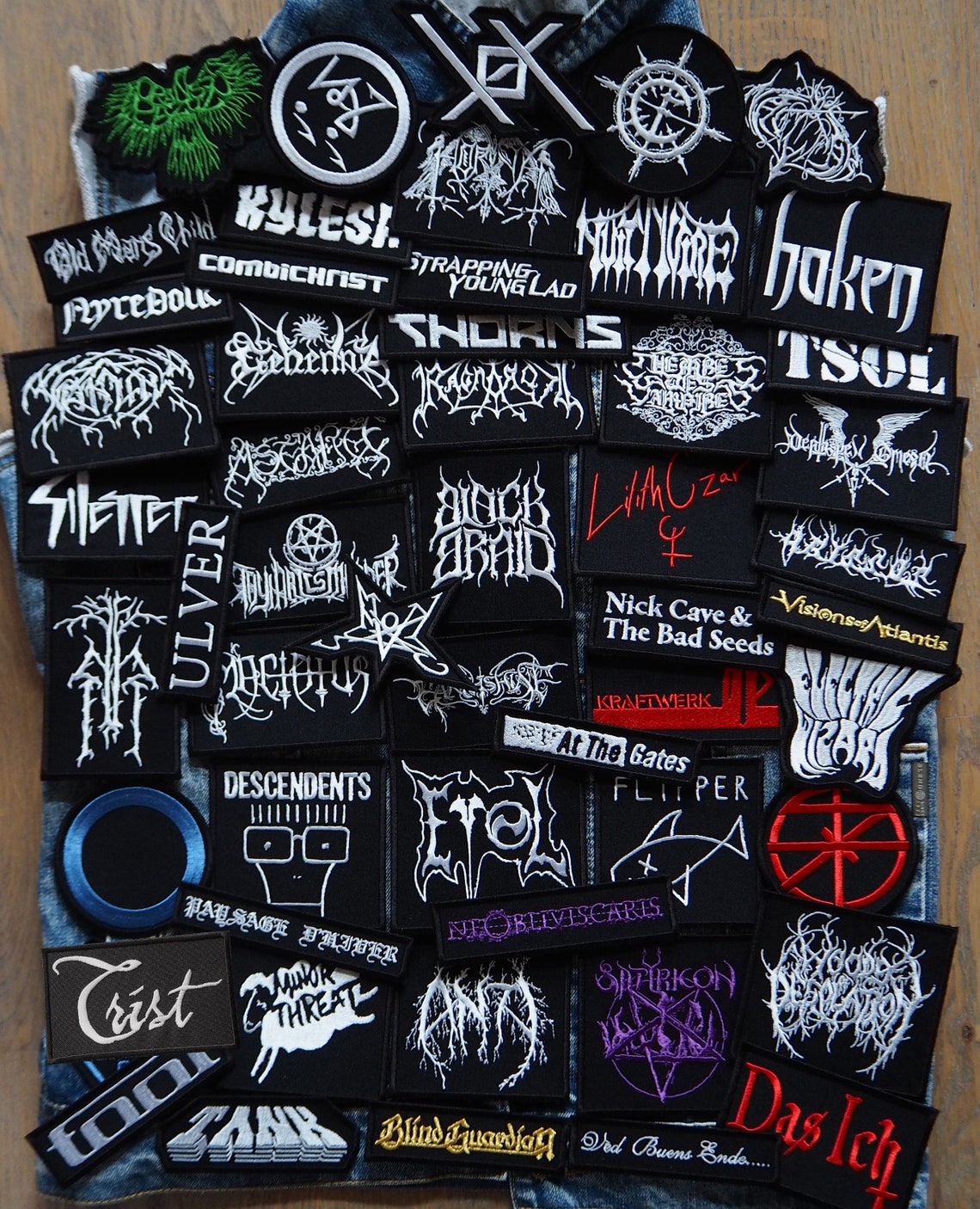 Black/death/doom/heavy Metal Patches 33 - Etsy