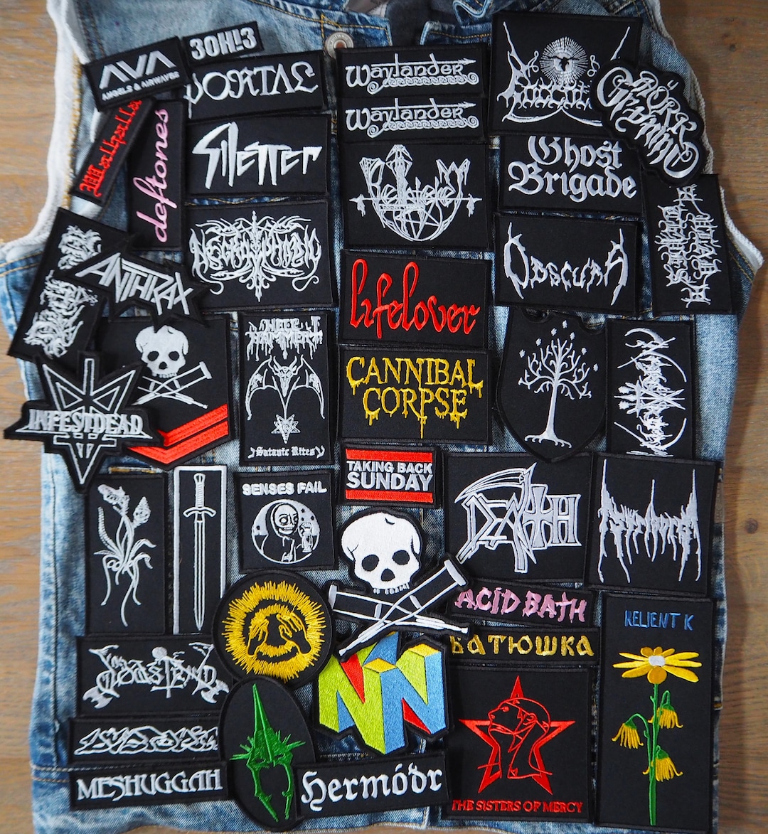 Black/death/doom/heavy Metal Patches #20 - Etsy