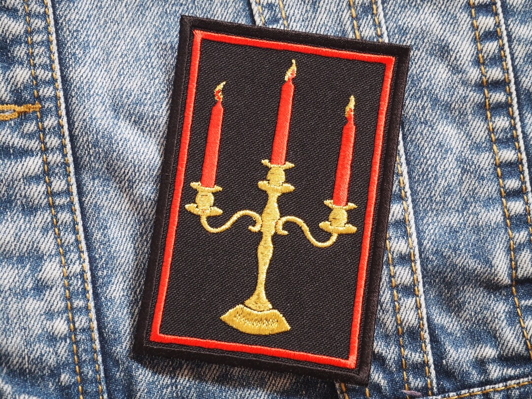 Raw Black Metal / Funeral Candle Embroidered Patch - Etsy
