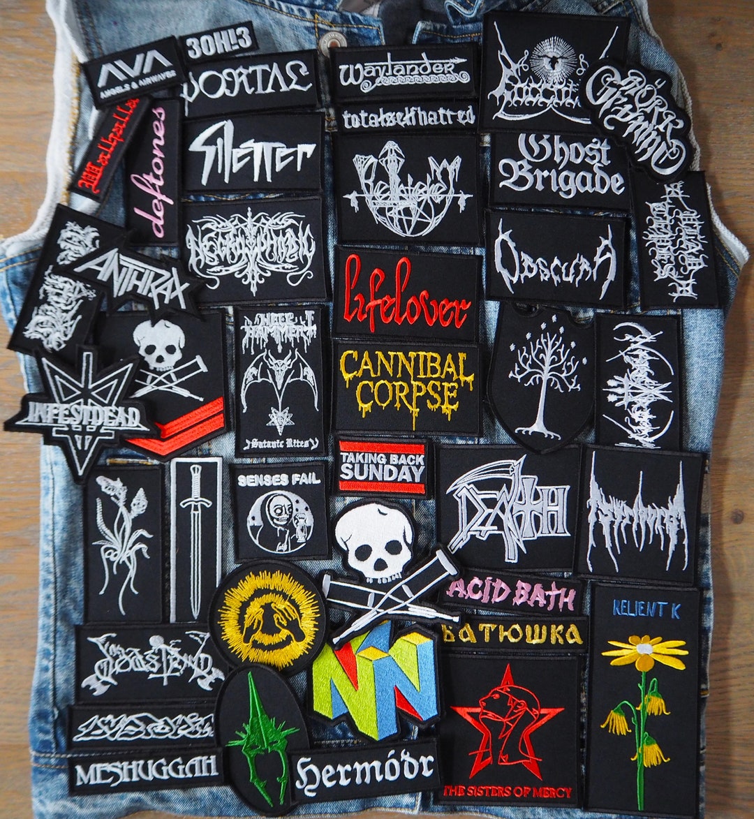 Black/death/doom/heavy Metal Patches 20 - Etsy