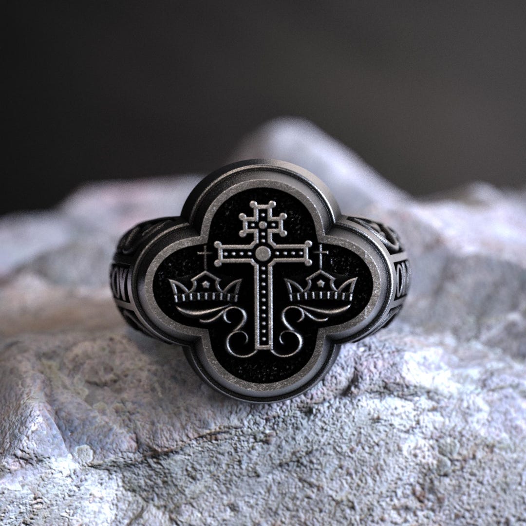 Orthodox Byzantine Wedding Ring, 925 Sterling Silver, Greek Orthodox ...