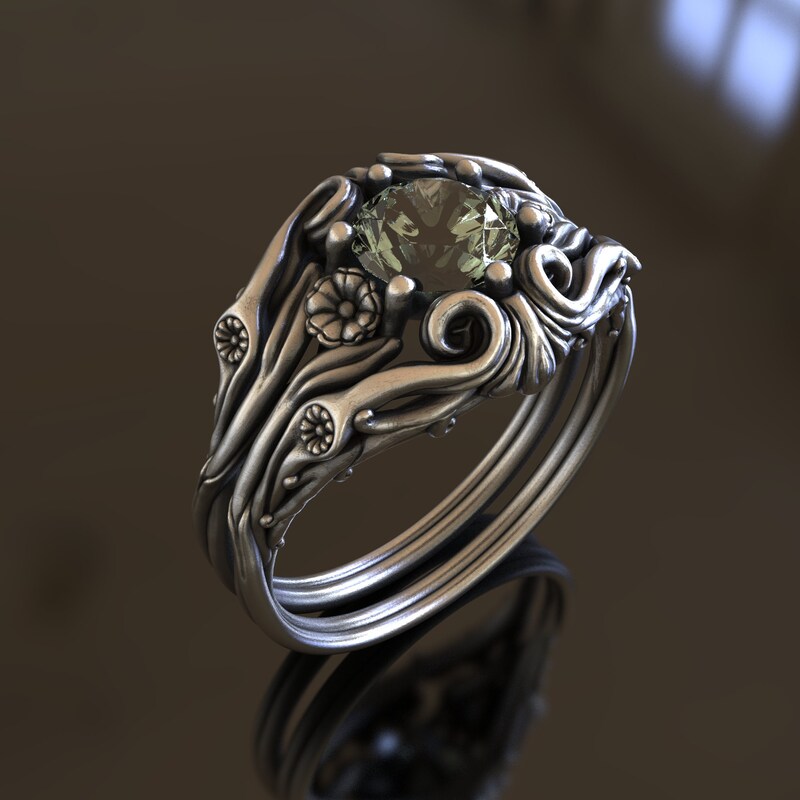 Unique Silver Ring - Etsy