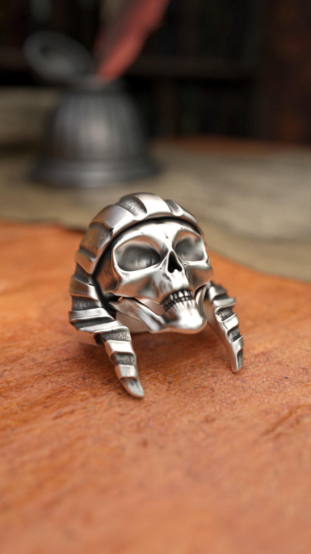 Egyptian Alien Ring 925 Sterling Silver Ancient Egypt Jewelry Handmade ...