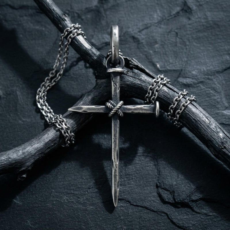 Silver 925 Nail Cross - Etsy