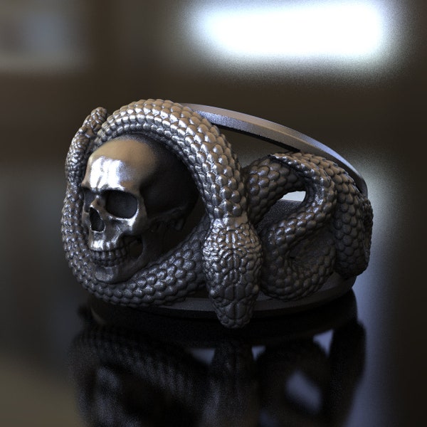 Winged Skull Ring - Etsy