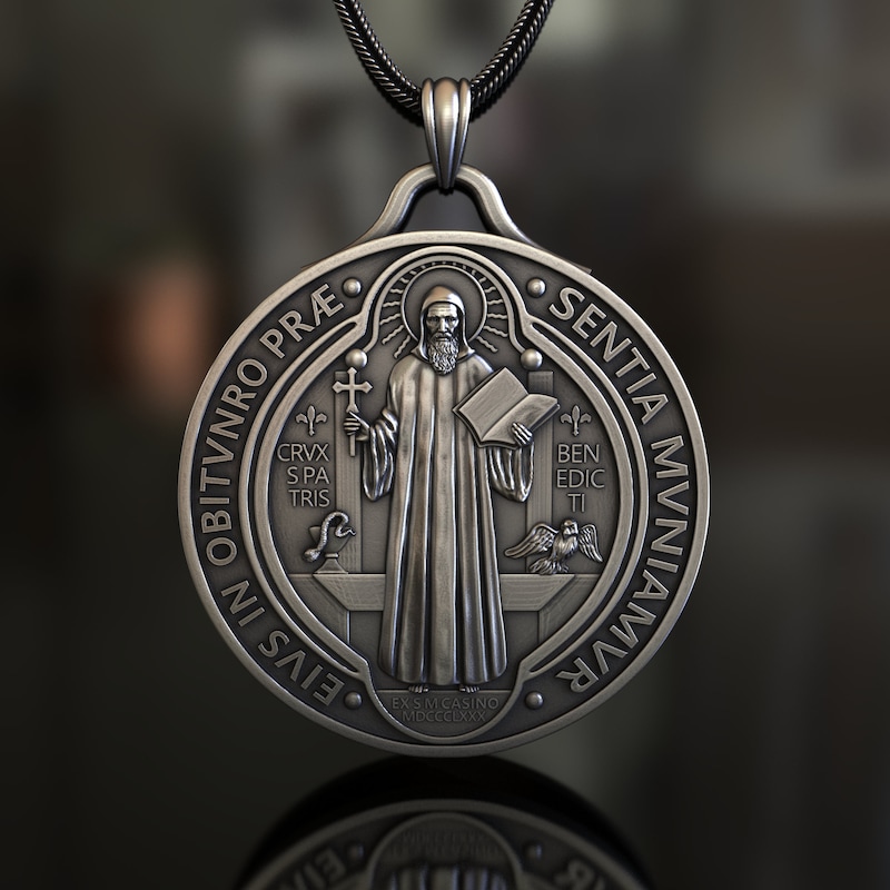 Saint Benedict Necklace - Etsy
