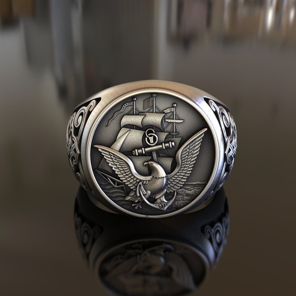 Us Navy Ring - Etsy