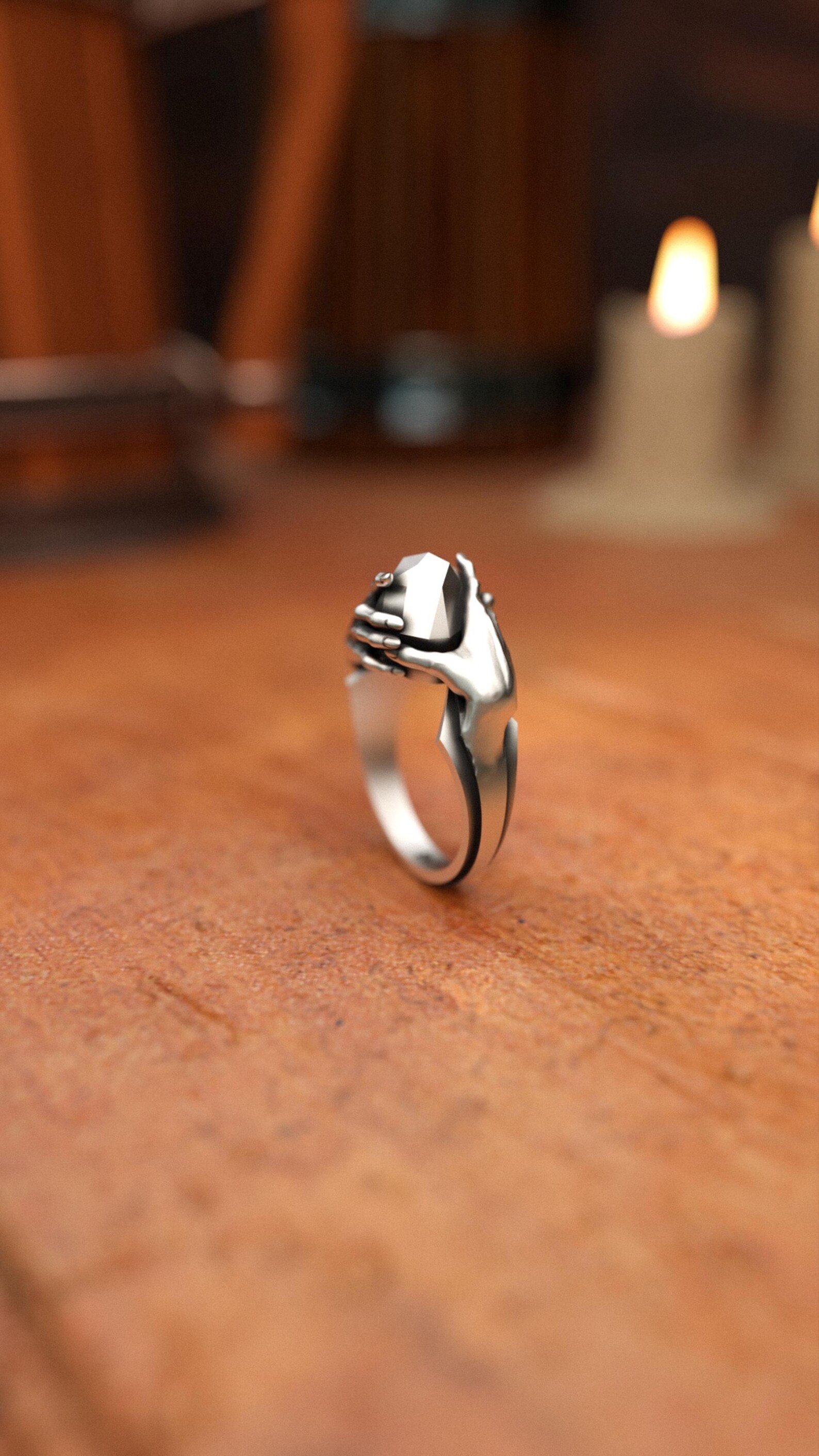 Ring of Telekinesis, Handcrafted 925 Sterling Silver Intricate Psychic ...