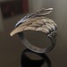 925 Sterling Silver Wings Ring Handcrafted, Unisex, Angelic Symbol ...