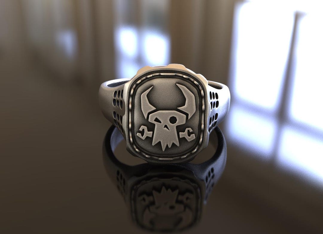 Men's Ork Skull Ring: Gothic Punk Style - Sterling Silver - Etsy