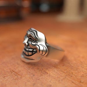 Troll Face Ring - 925 Sterling Silver - Internet Meme Inspired ...